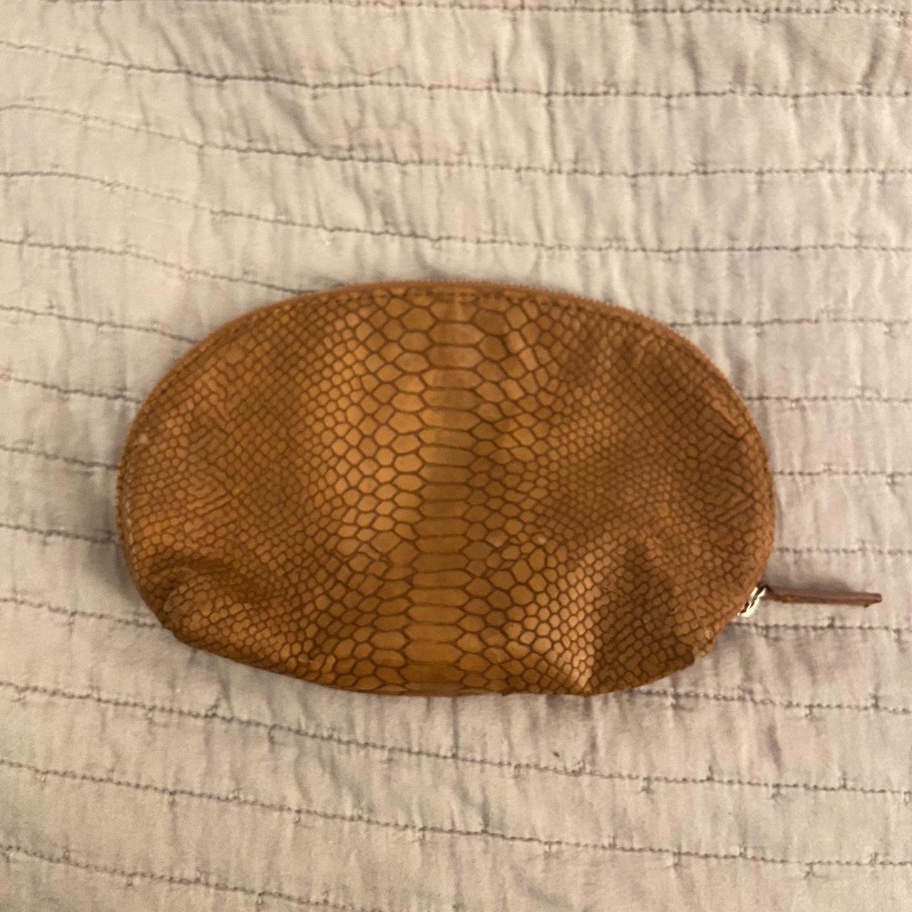 vintage snake skin pouch -slight signs of wear on... - Depop