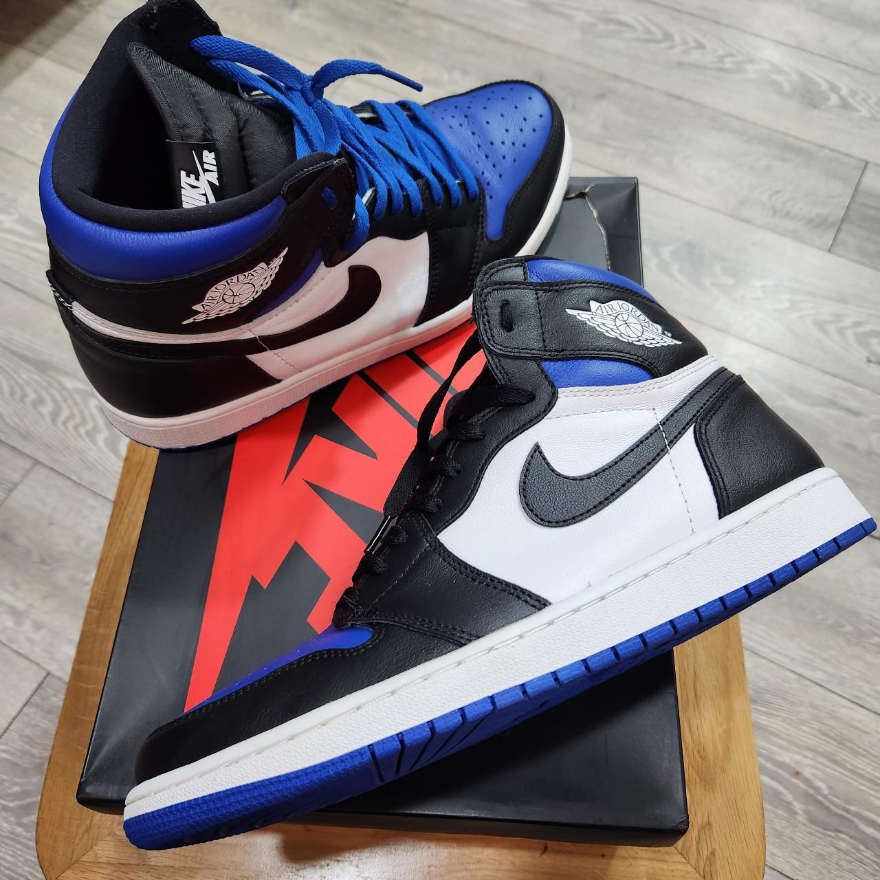 Nike Air Jordan 1 High Royal Toe Black Game Royal | Depop Nike Air Jordan 1 High Royal Toe Black Game Royal | Depop