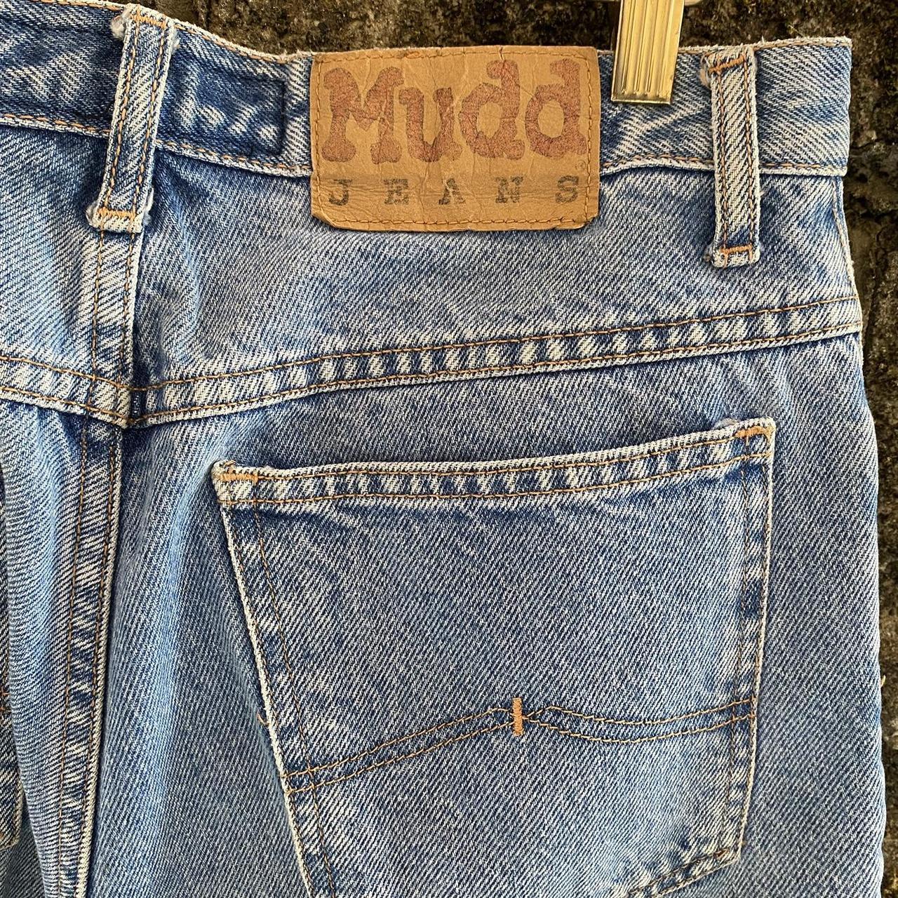1990's Mudd Jeans Size 11/ Made in Mexico Black &... - Depop