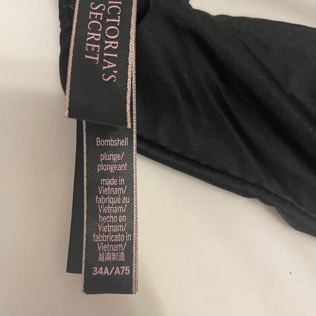 Victoria’s secret black bombshell sparkle strap bra.... - Depop