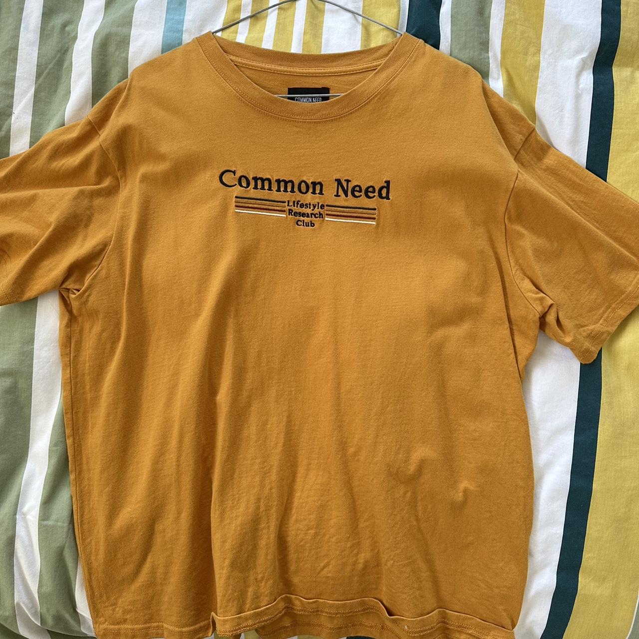 Yellow Common Need shirt. Good quality barely... | Depop