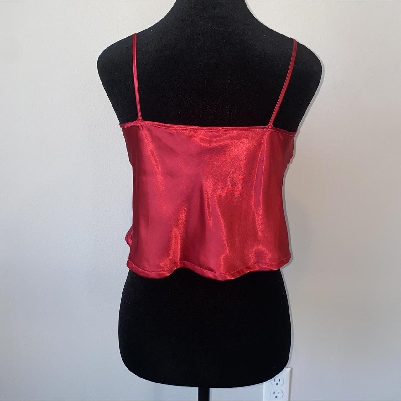 Y2K Red lace cami top satin🌹 Depop Payments only No... - Depop