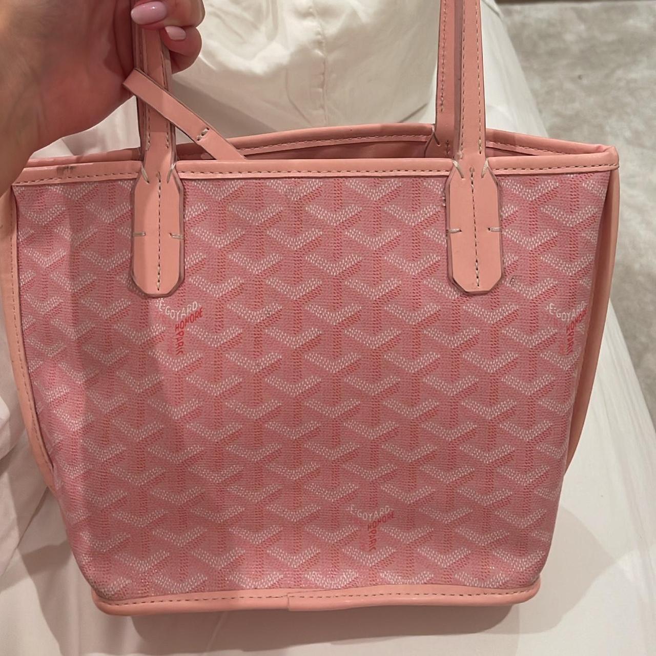 Limited Edition pink Goyard mini tote! Selling... - Depop