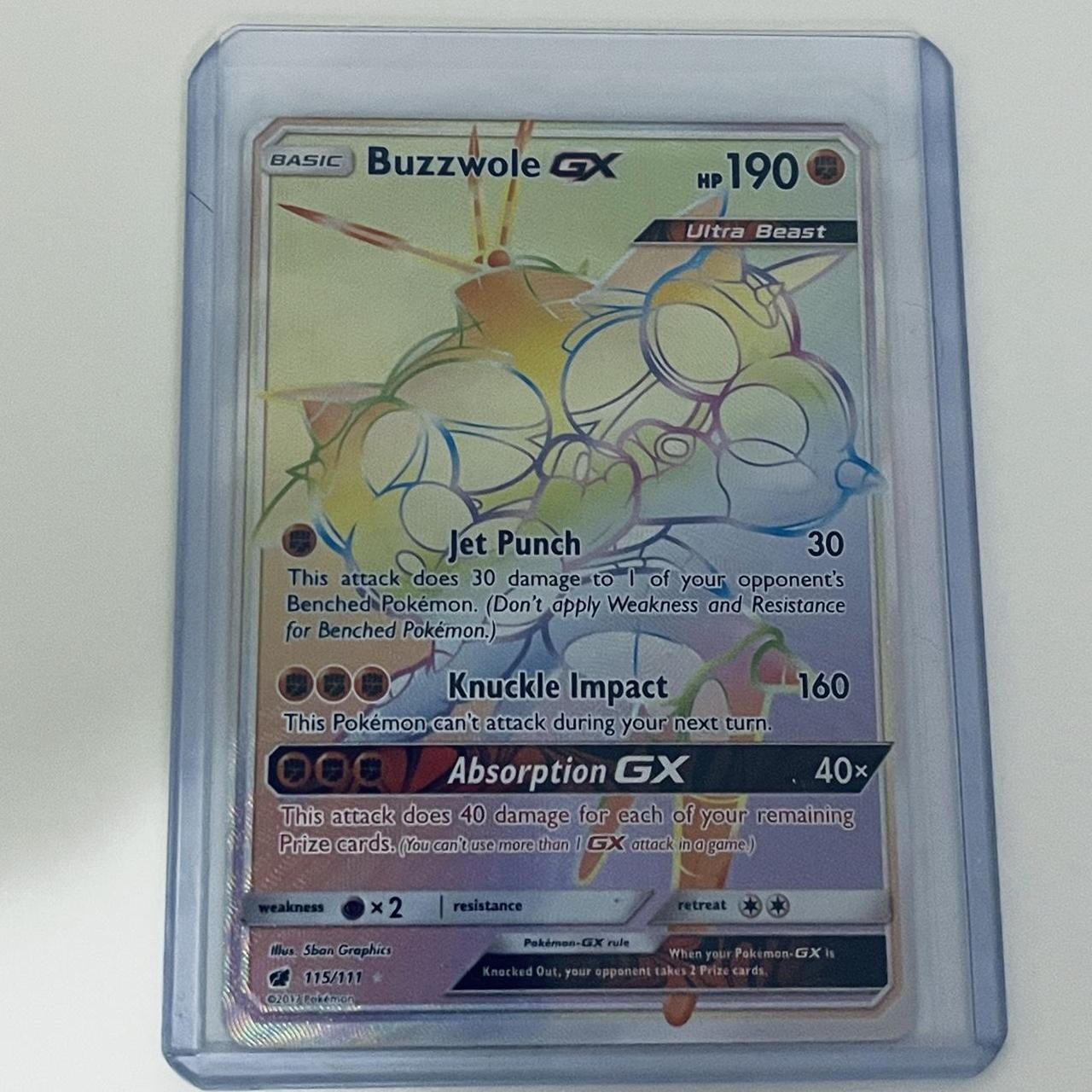 Buzzwole GX Rainbow Rare Card Great condition,... - Depop