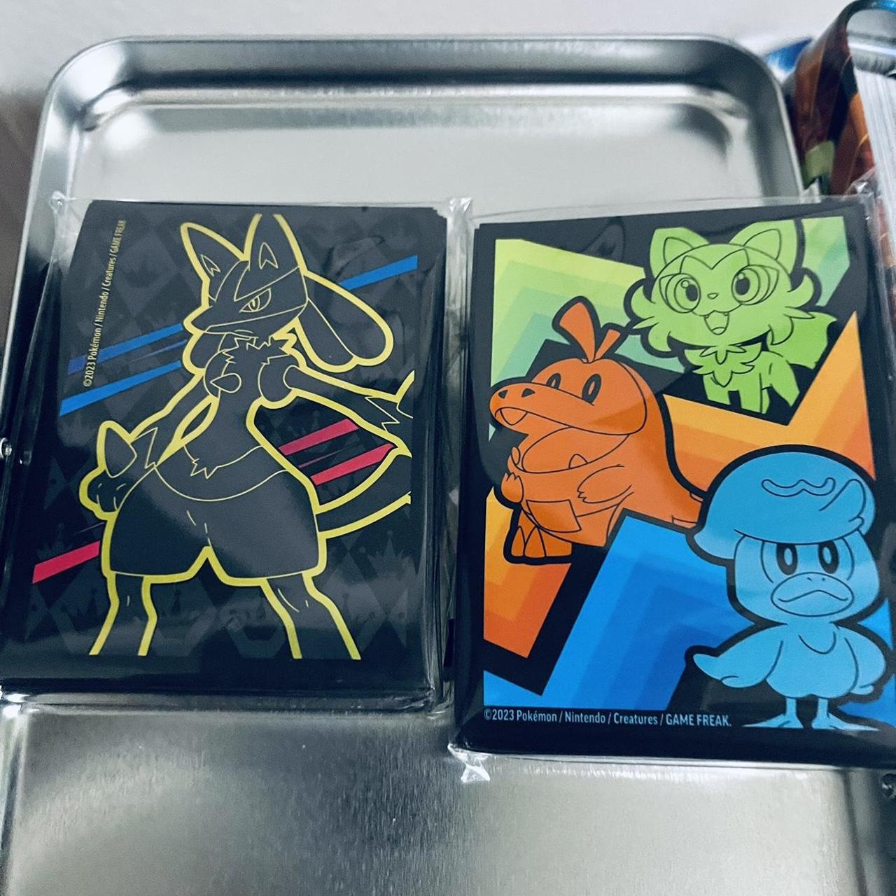 Pokemon TCG Code Card Tin w/ 2 Sleeve Packs -... - Depop