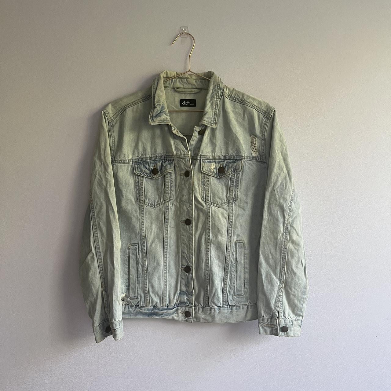 Dotti Oversized Distressed Denim Jacket |... - Depop