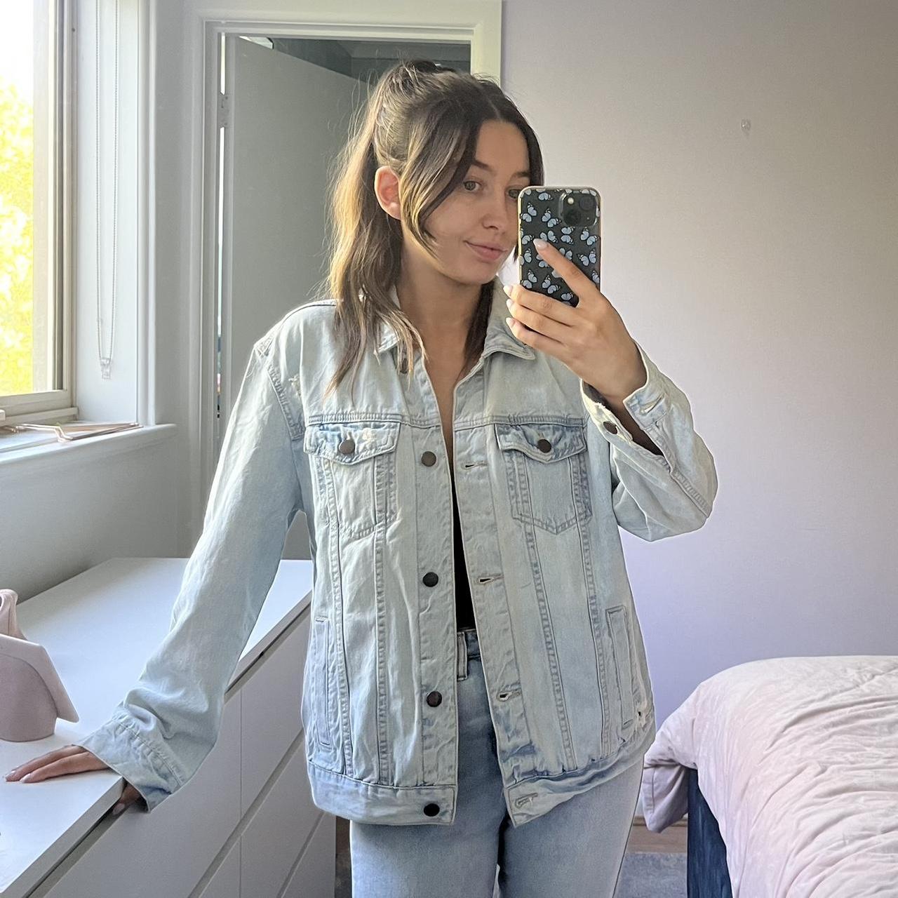 Dotti Oversized Distressed Denim Jacket |... - Depop