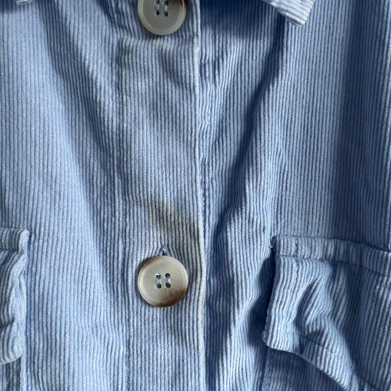 Dotti Blue Corduroy Shirt | Size 8 ** small... - Depop