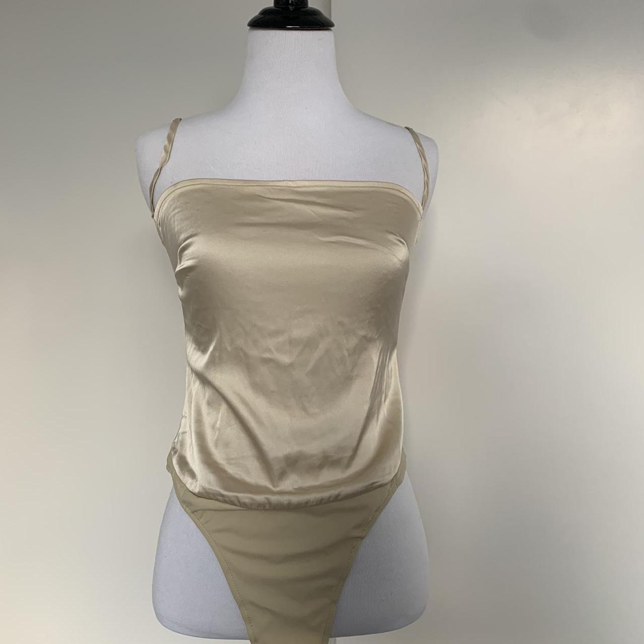 New with tags Weworewhat cream strapy bodysuit Size... - Depop