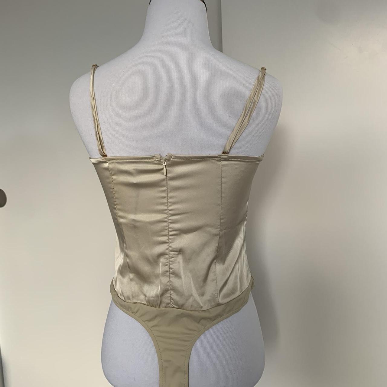 New with tags Weworewhat cream strapy bodysuit Size... - Depop