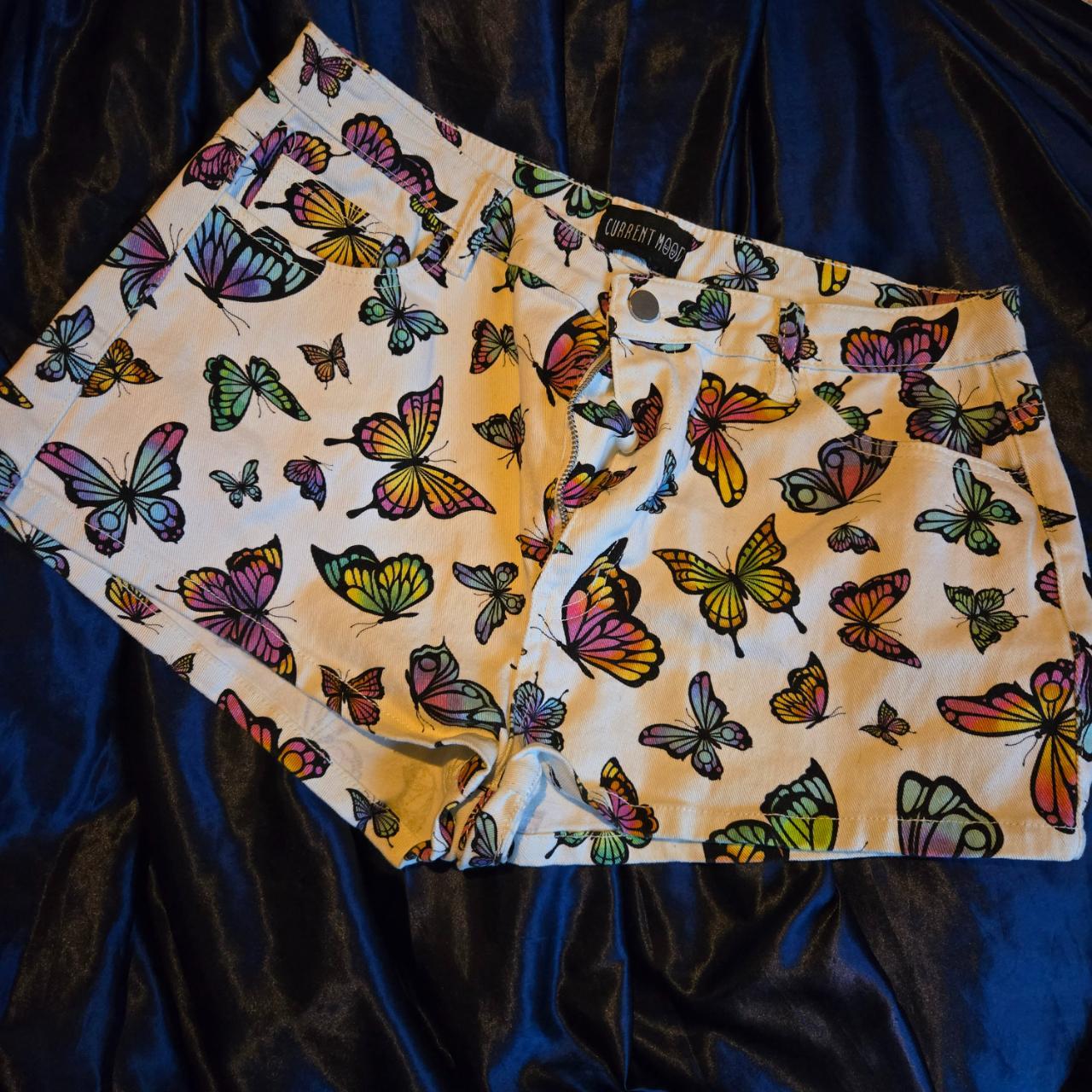 dollskill current mood rainbow butterfly shorts no... | Depop