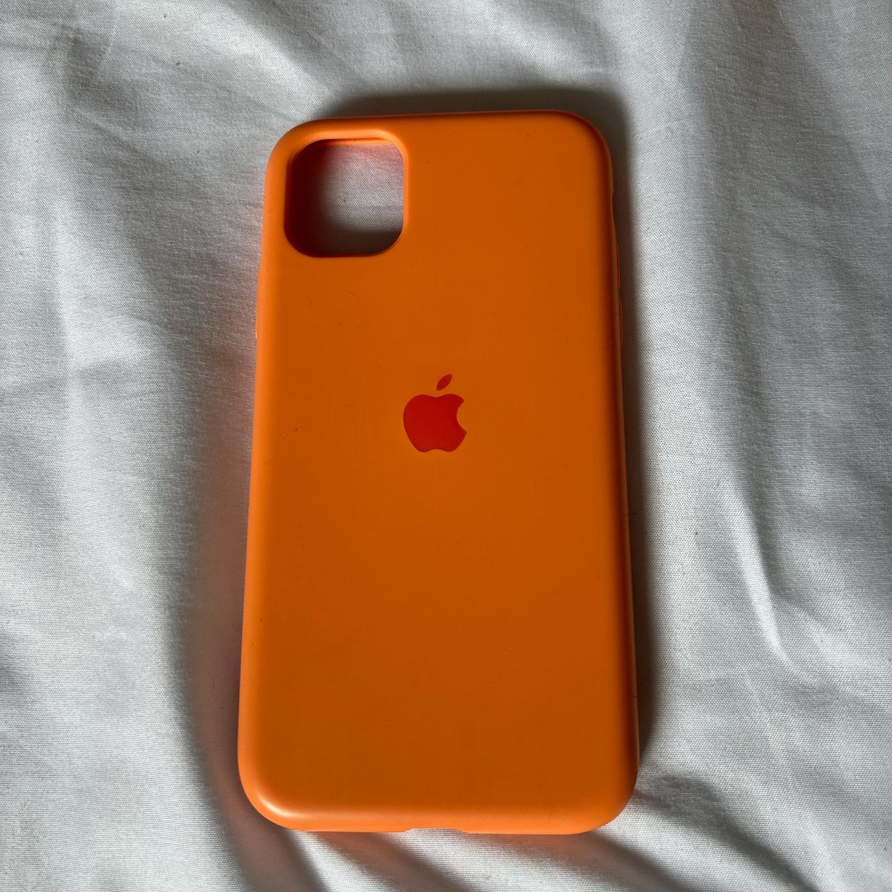 Orange apple iPhone 11 case - Depop