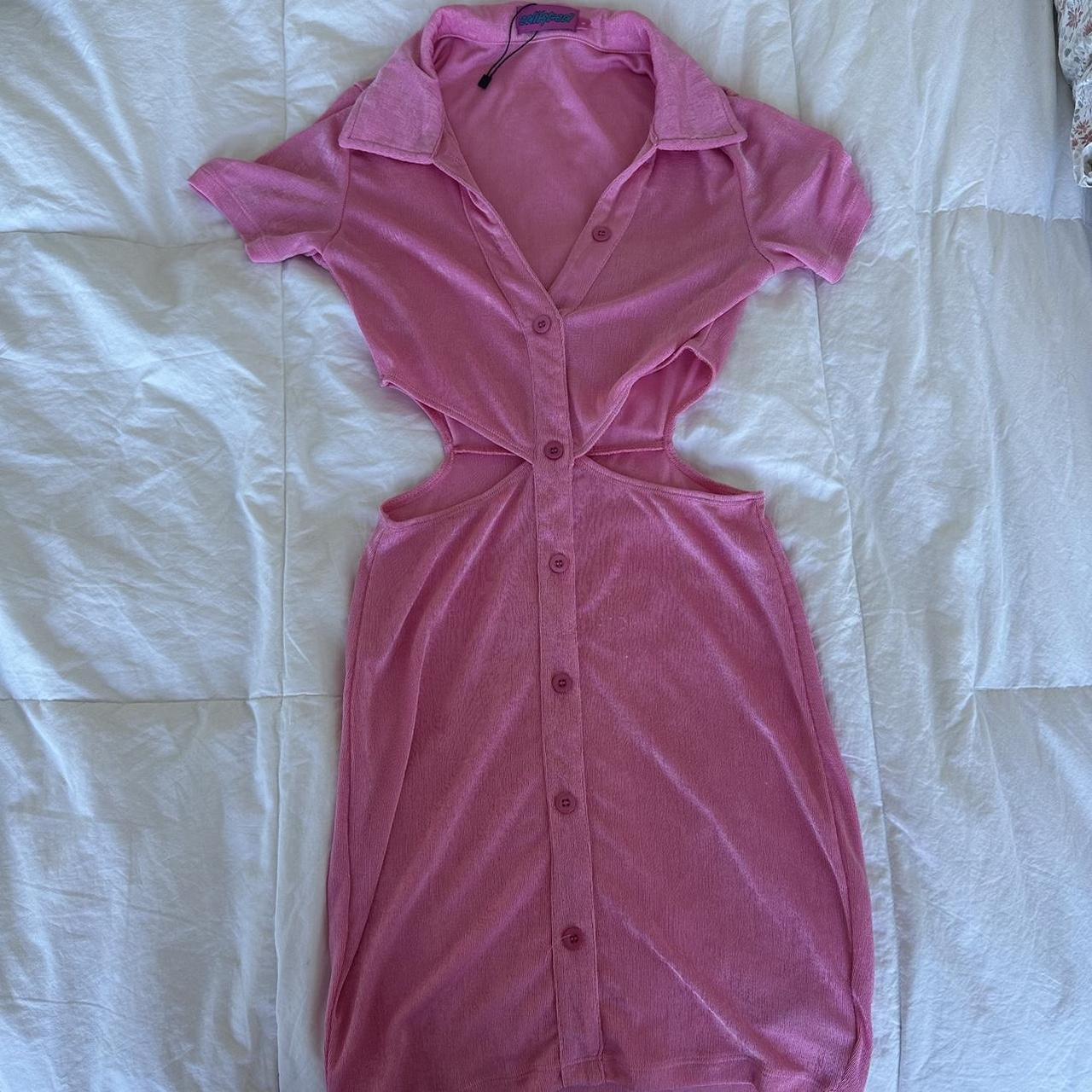 Edikted hot pink mini dress More hot pink than... - Depop
