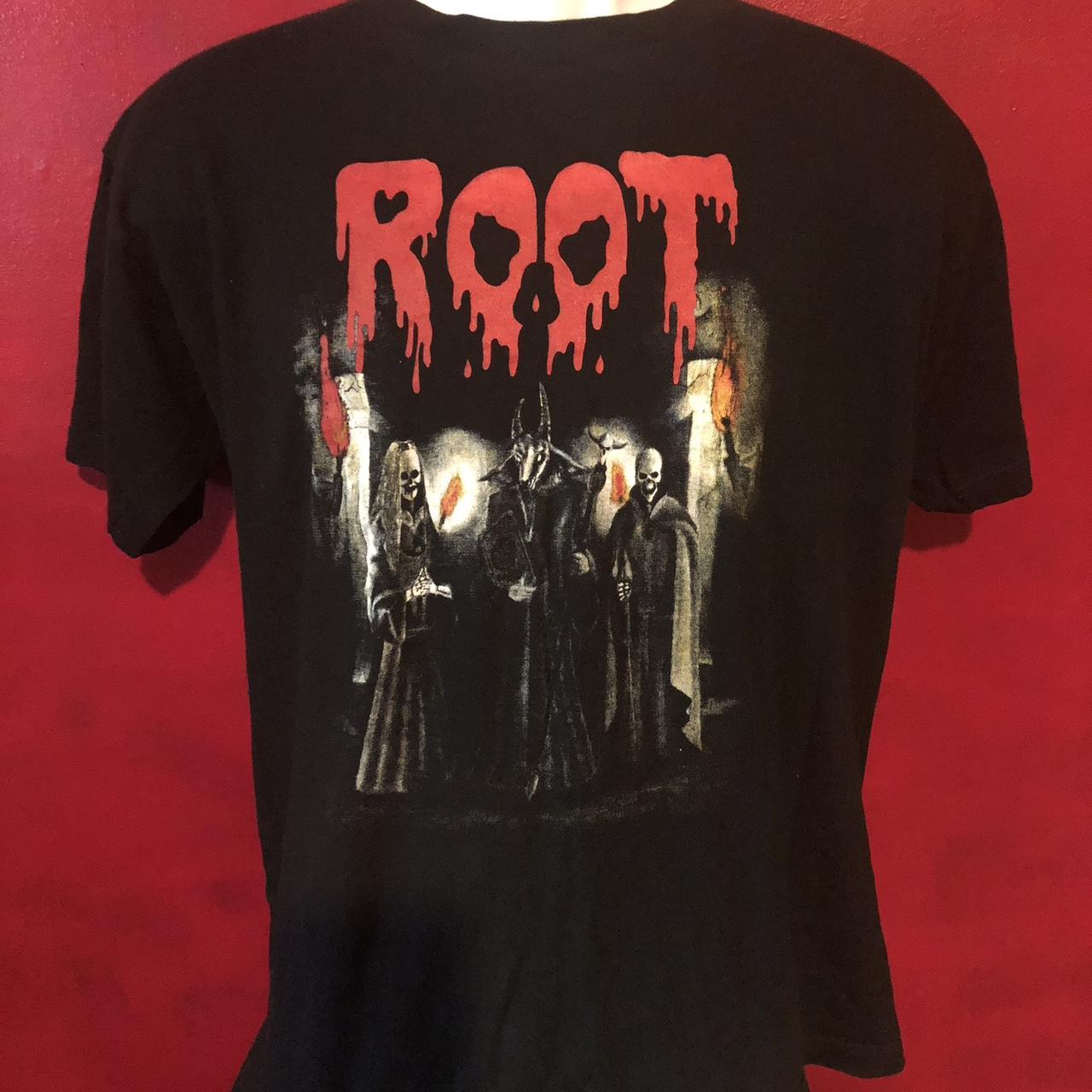 Worn once ROOT tshirt Large #root #metal #roottshirt - Depop