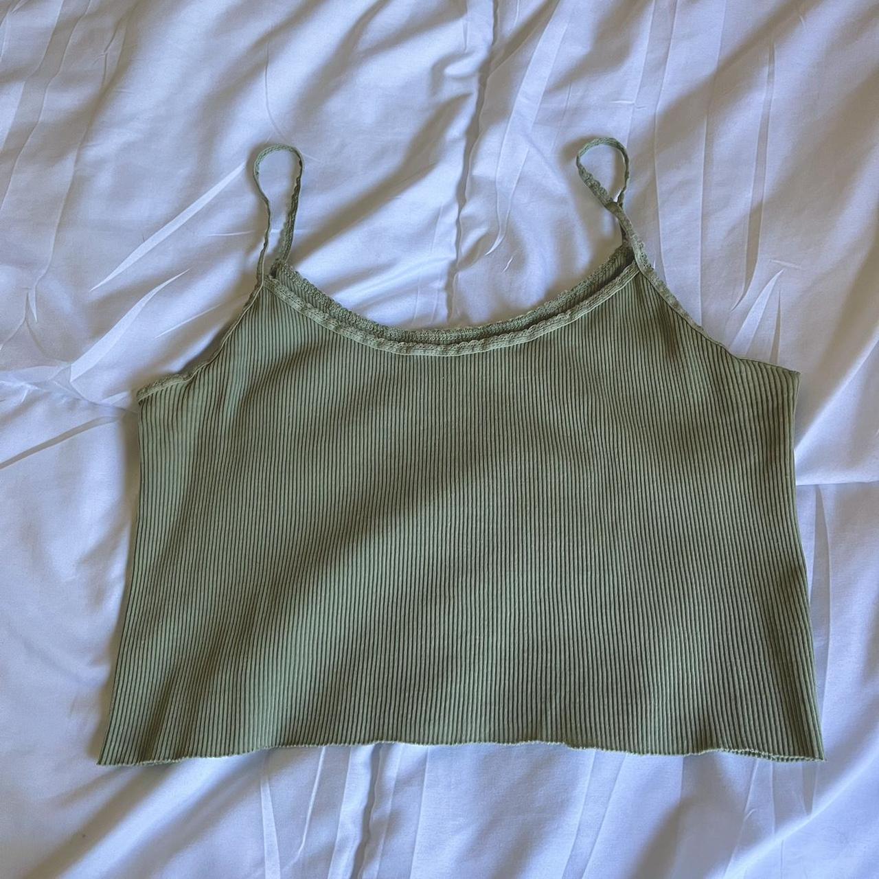 cute green brandy tank!! #brandymelville #brandy... - Depop