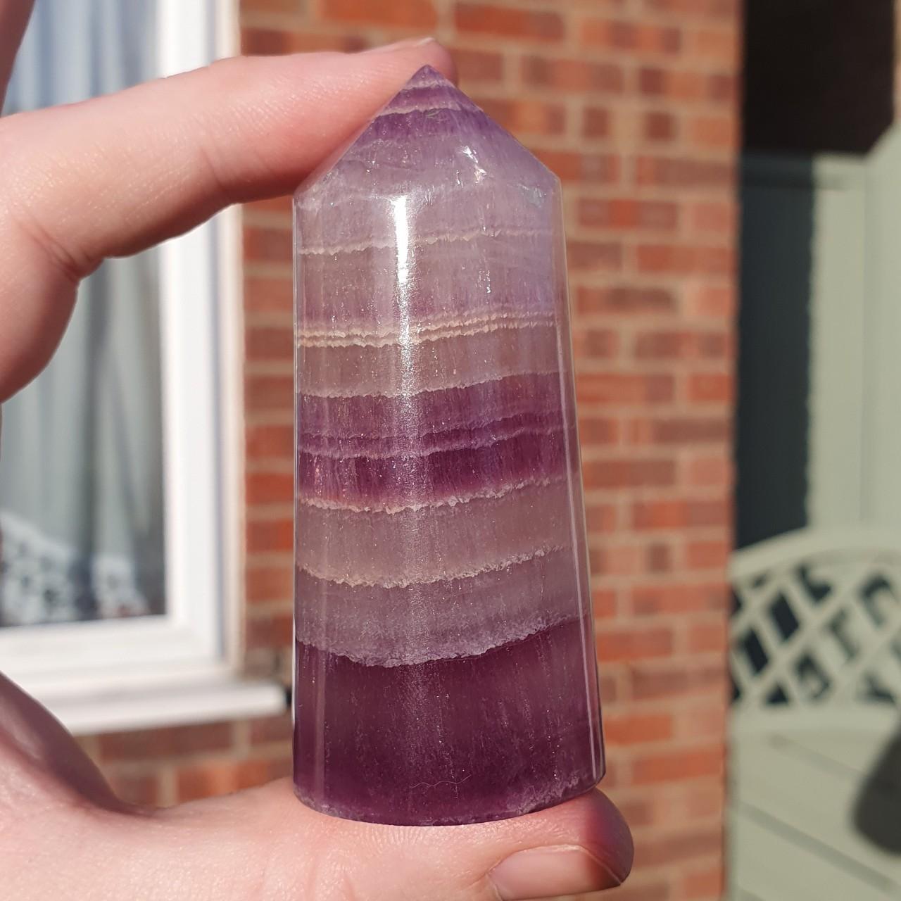 Stunning unique round Fluorite tower Price is for... - Depop