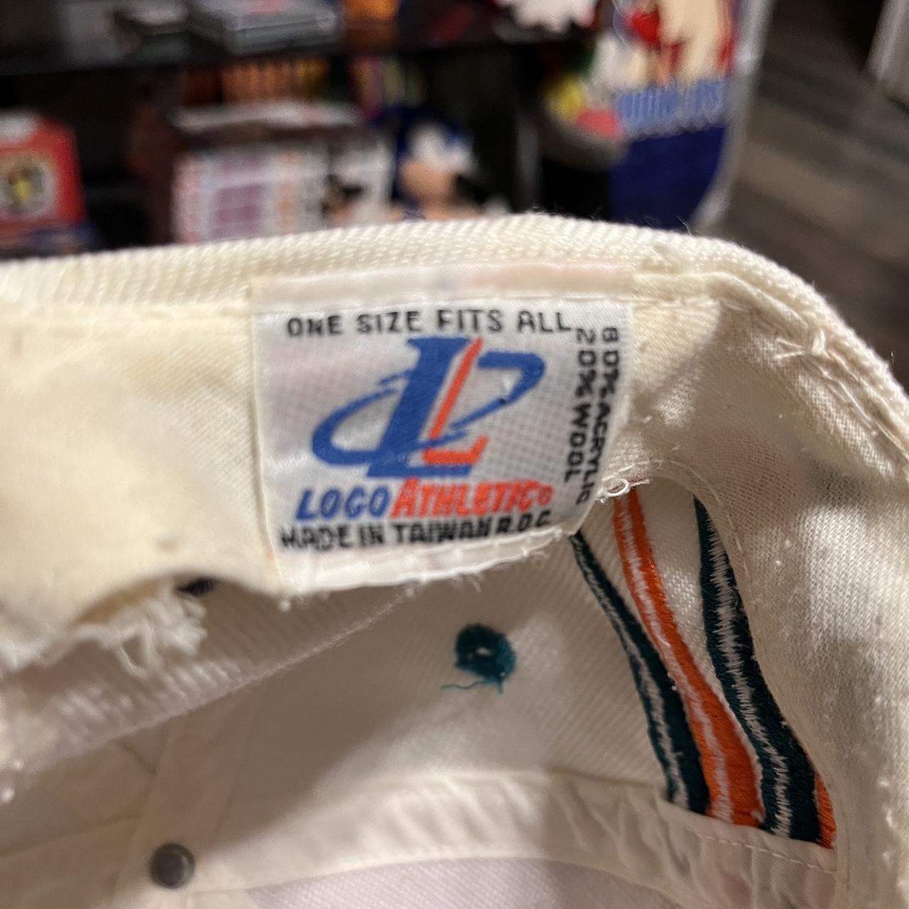 90s Miami Dolphins Logo Athletic Diamond Hat - Depop