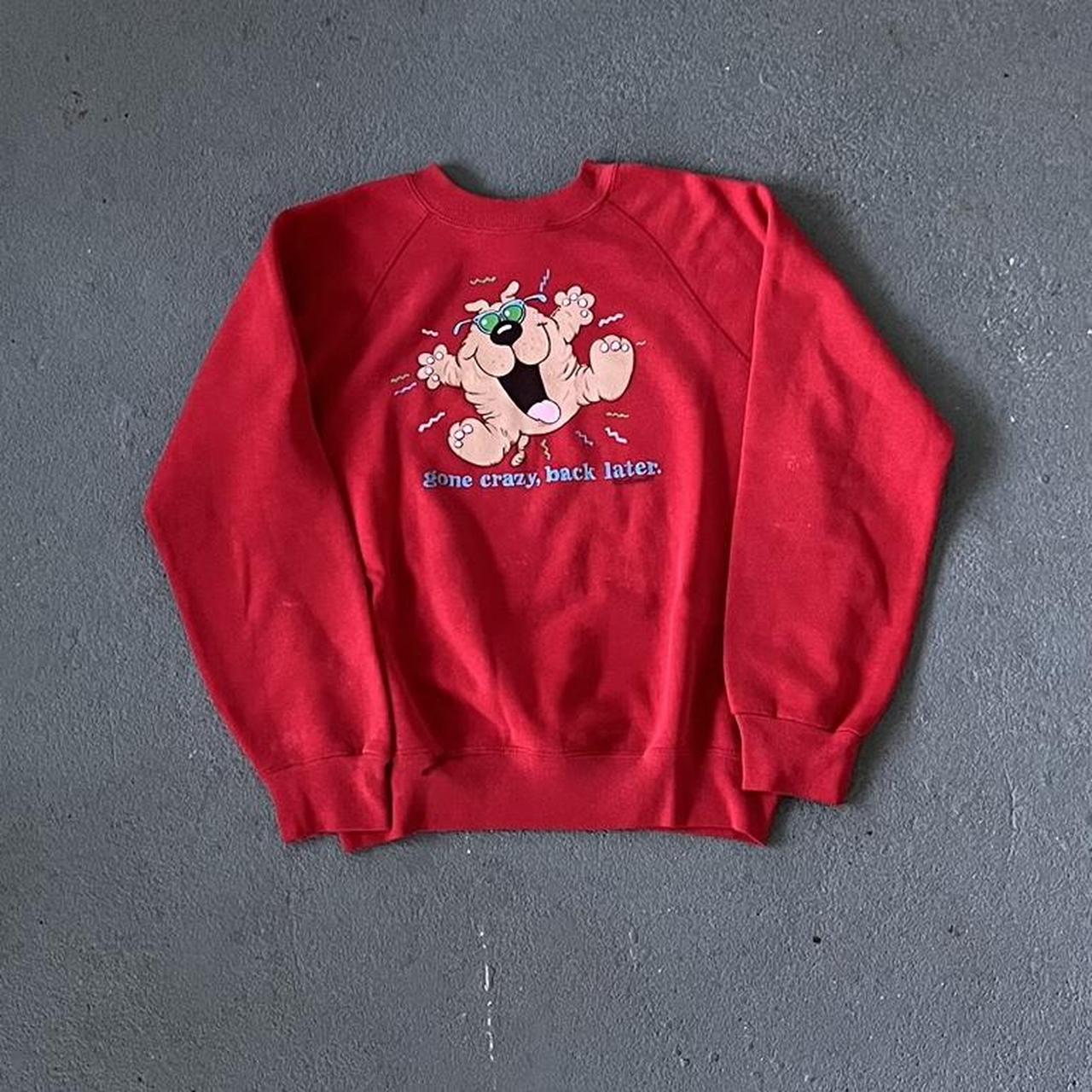 1987 “Gone crazy back later” Jim Benton Crewneck - Depop