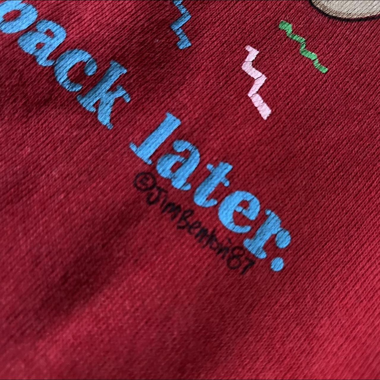 1987 “Gone crazy back later” Jim Benton Crewneck - Depop