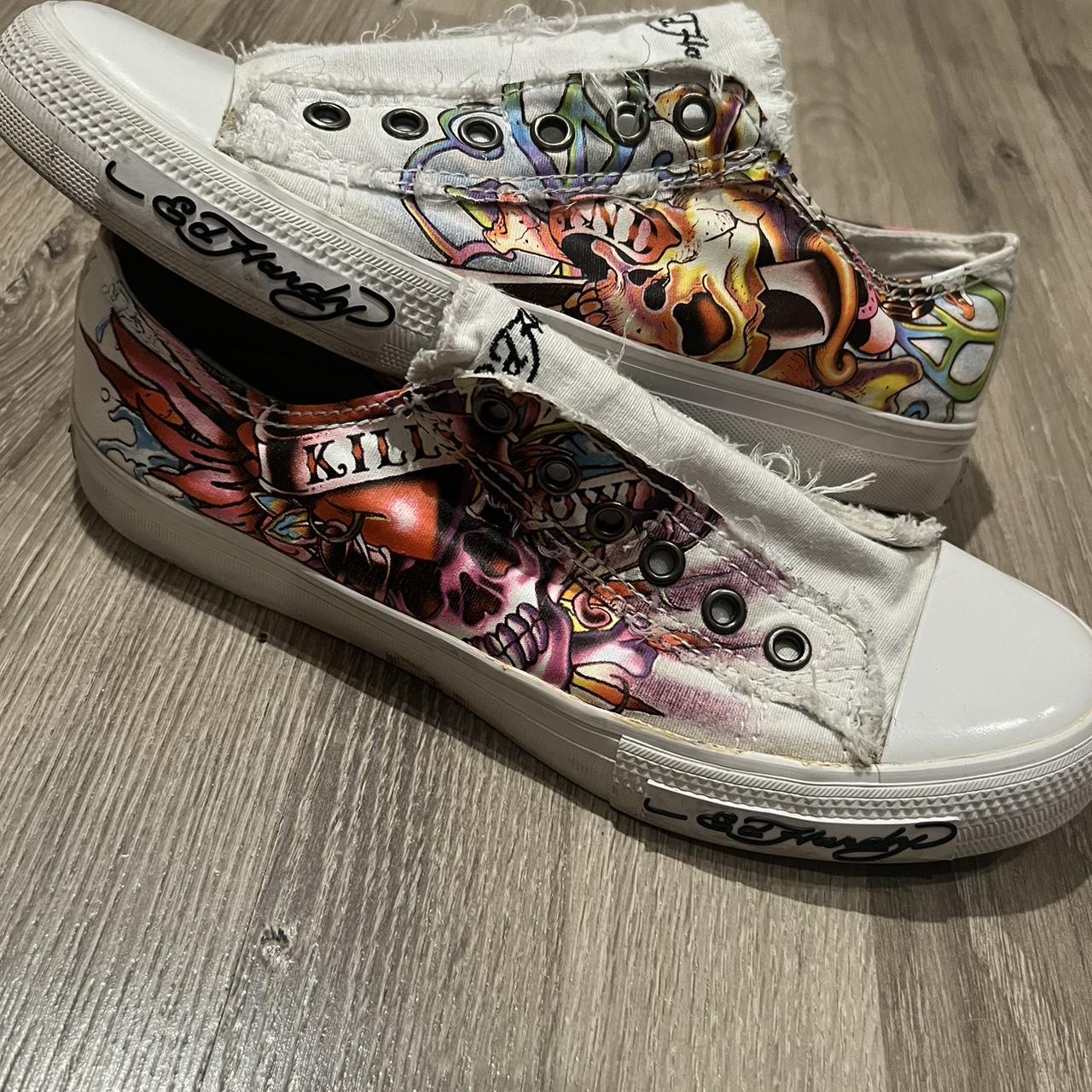 Ed Hardy Women's multi Trainers | Depop