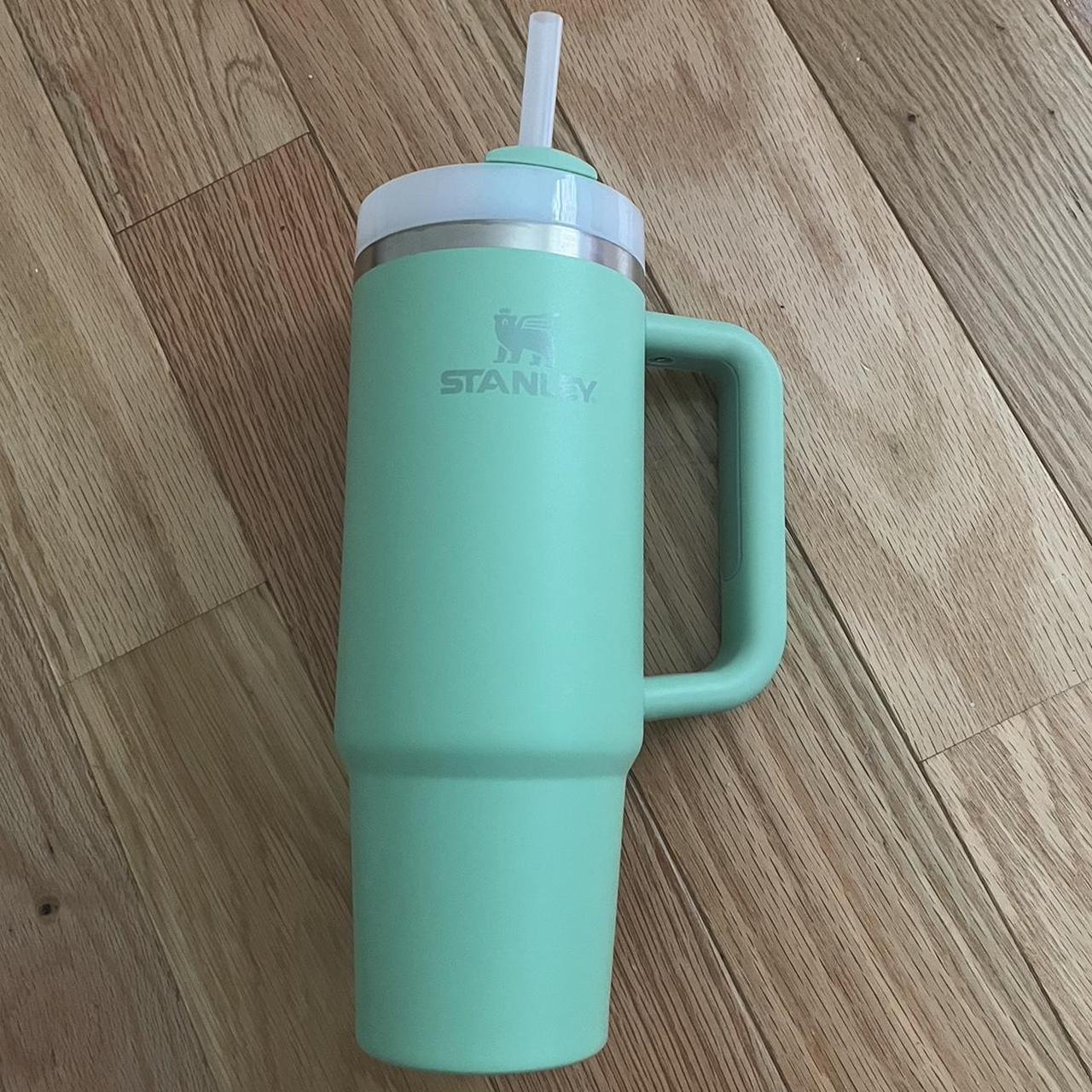 Stanley Cup. 30oz. 2.0 jade green color. Barely used... - Depop