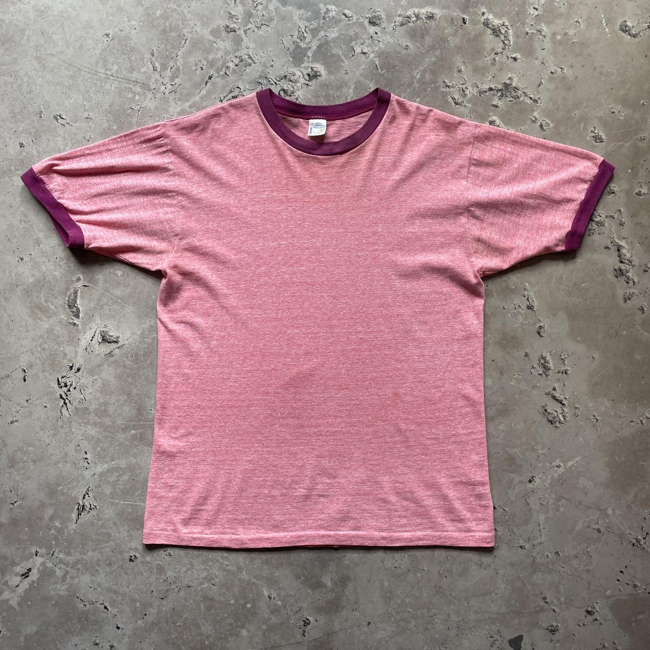 VINTAGE SINGLE STITCH RINGER T-SHIRT TOWNCRAFT TAG... - Depop