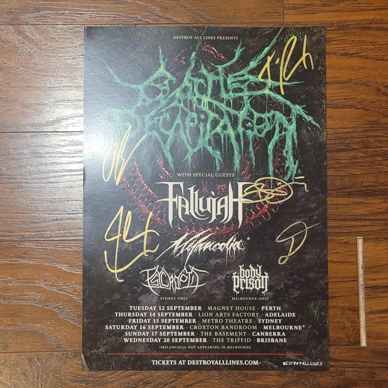 Cattle Decapitation / Fallujah Australian 2023 Tour... | Depop