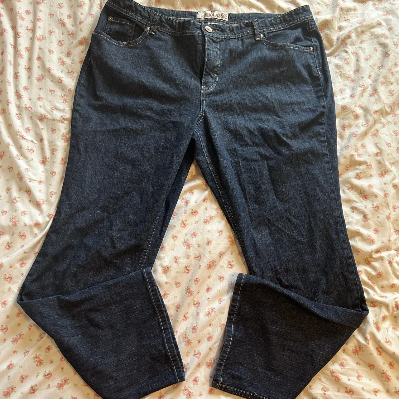 faded glory straight legged jeans 🌸size 18 in... - Depop