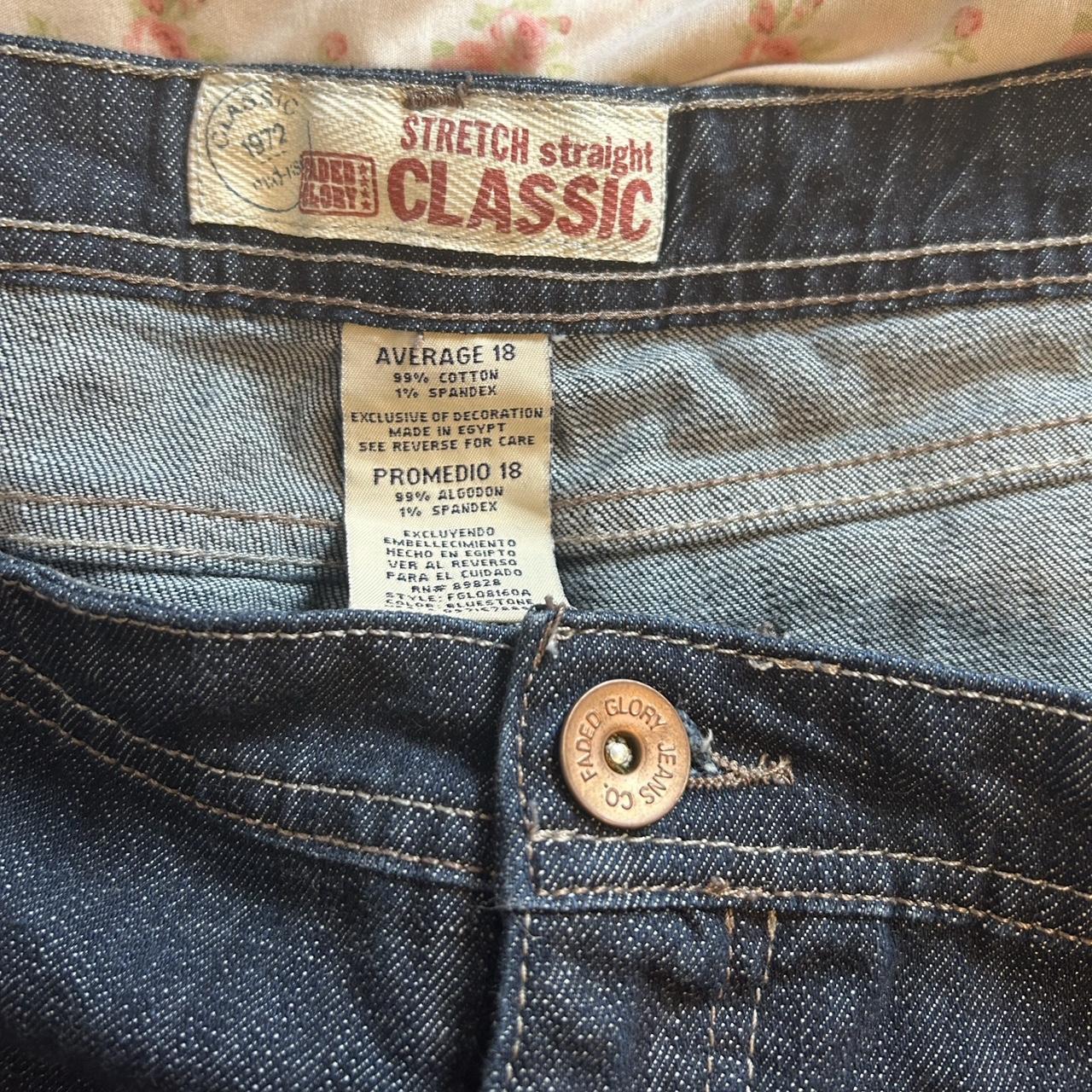 faded glory straight legged jeans 🌸size 18 in... - Depop