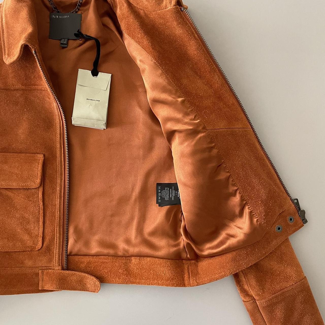 Muubaa Suede Sunburnt Orange Jacket Item doesn’t... - Depop