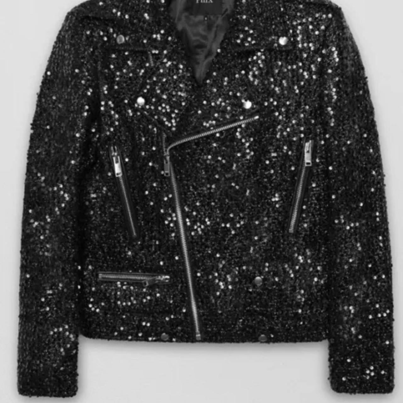 Phix Clothing Sequin Biker Jacket This biker... | Depop