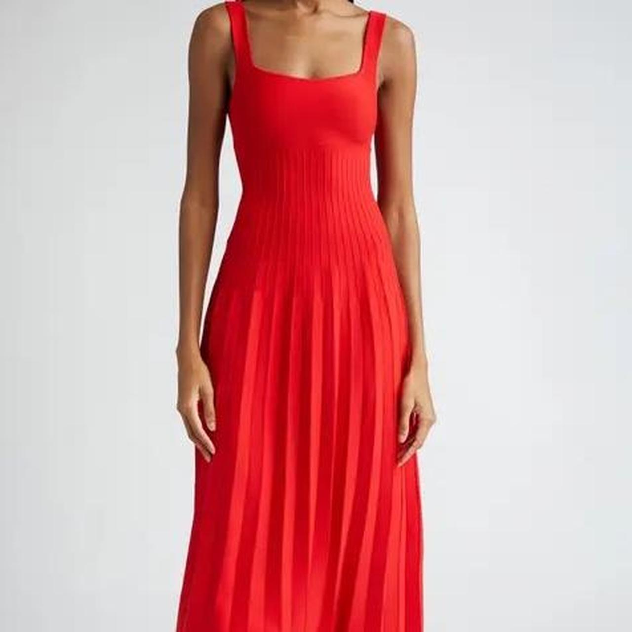 NWT Staud Red Ellison Dress So pretty and never... - Depop