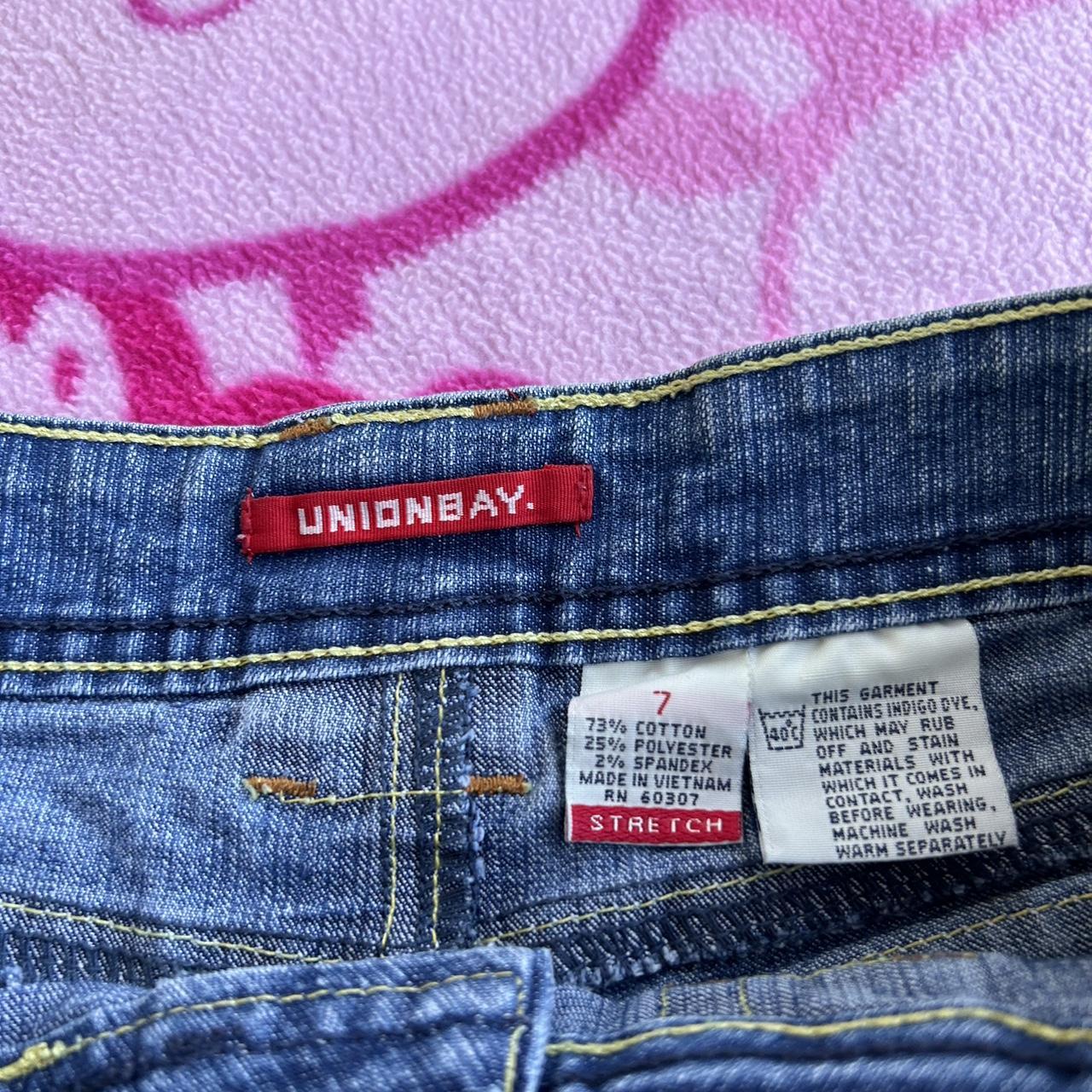 Mini denim shorts in the brand union bay and it’s in... - Depop