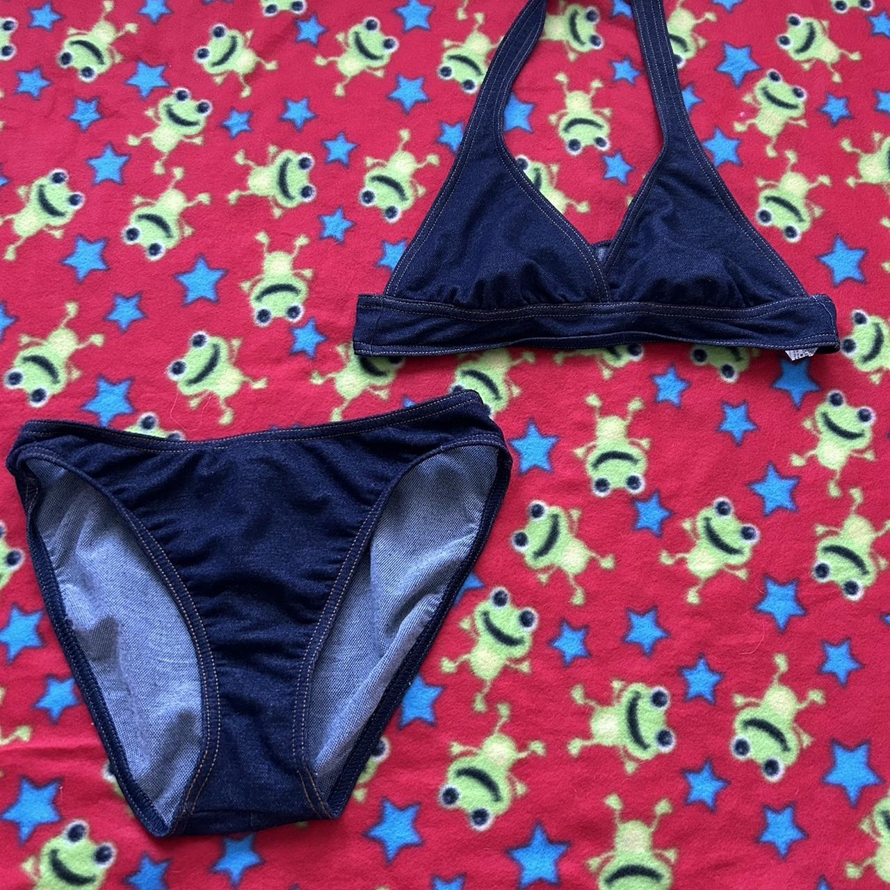 Denim bathing suit in a size medium in da brand... - Depop