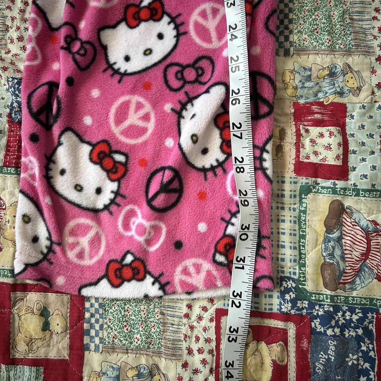 Pink hello kitty pj pants in a size kids large brand... - Depop
