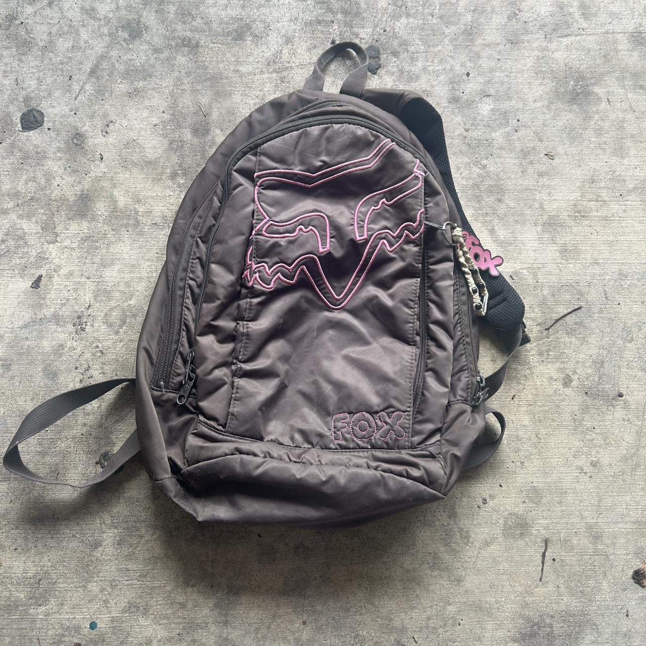 brown n pink fox racing backpack Brand fox #fox... | Depop