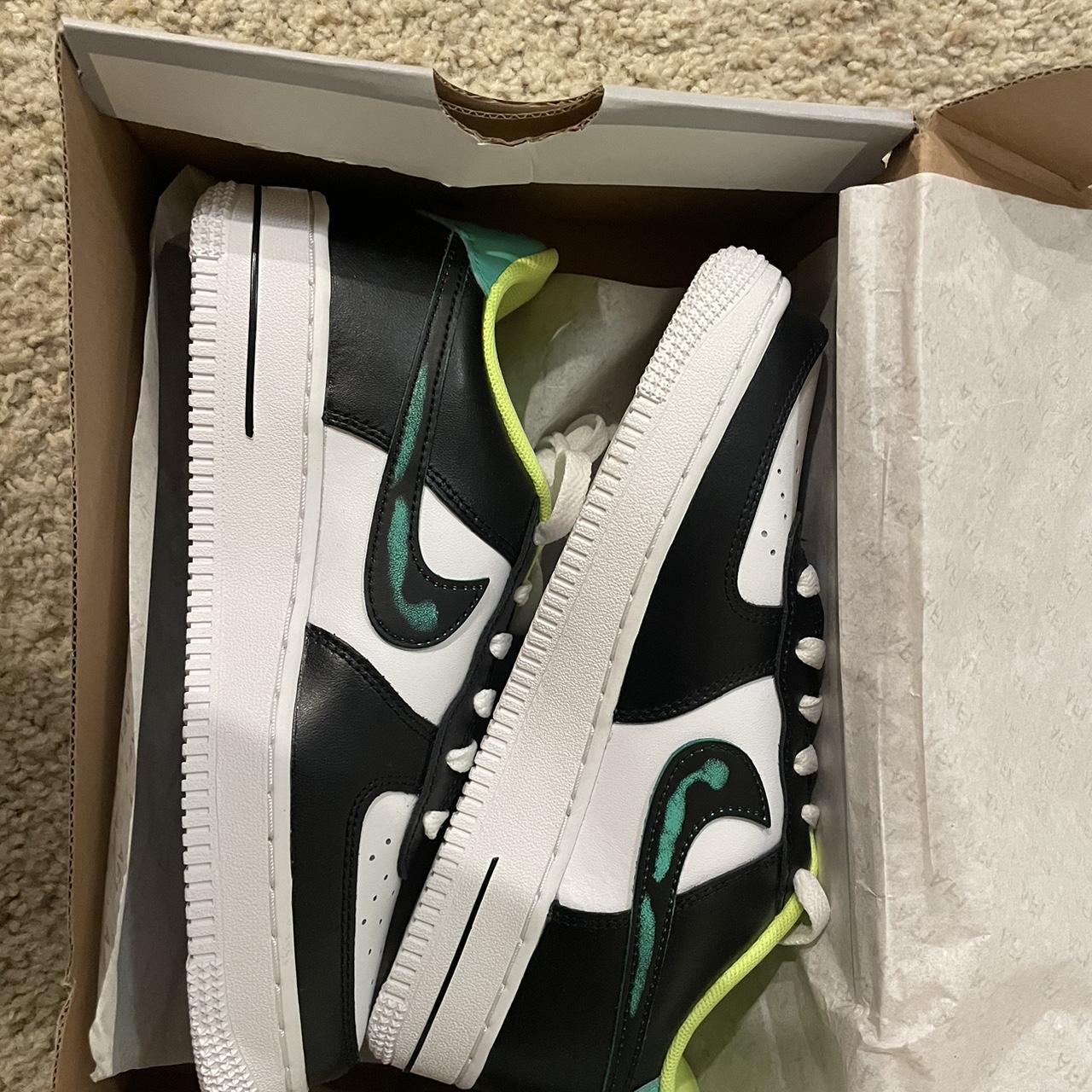 Kids multi color airforce 1 -size 5.5yc... - Depop