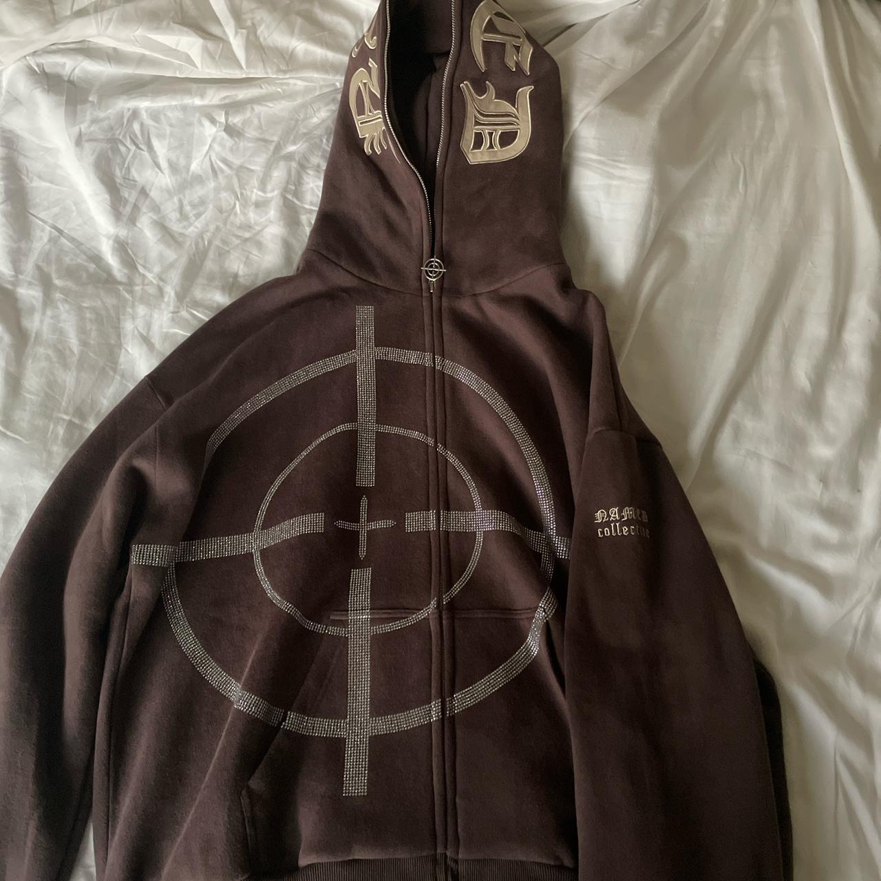 Named Collective Taupe Mission Zip Hoodie Brand new,... - Depop