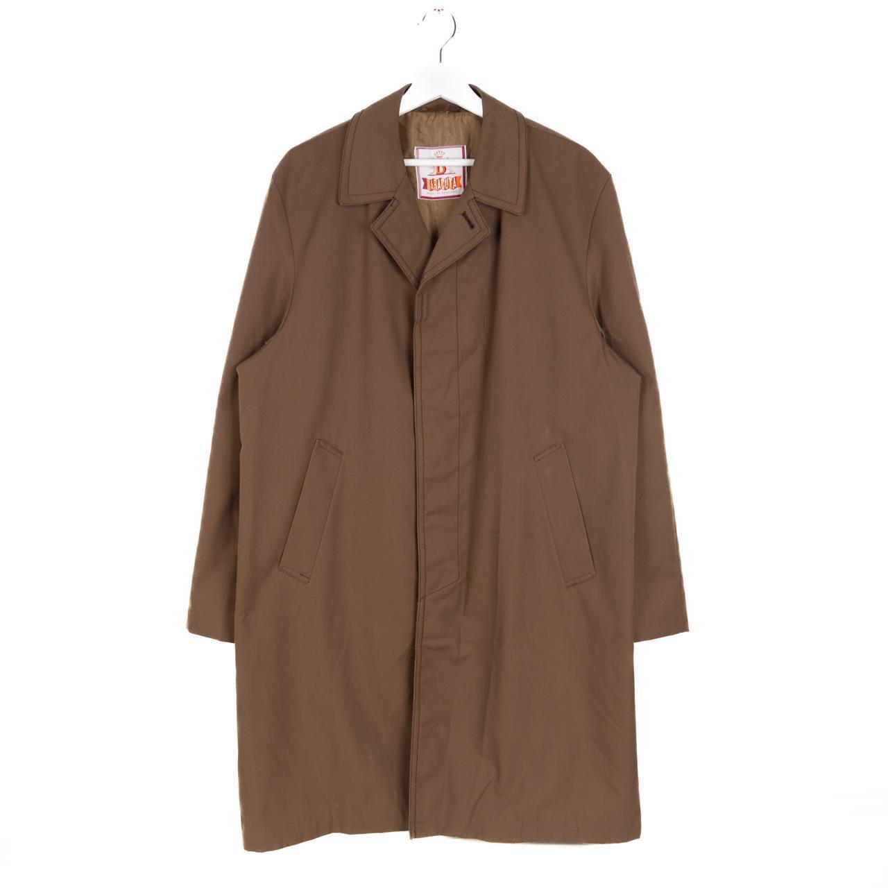 Vintage Baracuta Trench Coat Mens LARGE Brown Over... - Depop