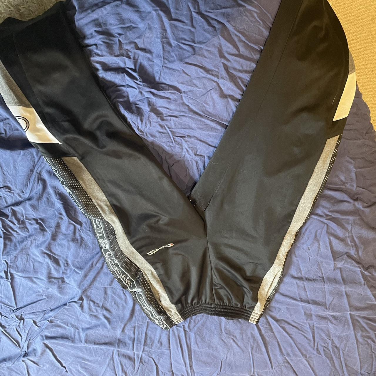 Champion vintage trackies #champion #black #trackies - Depop