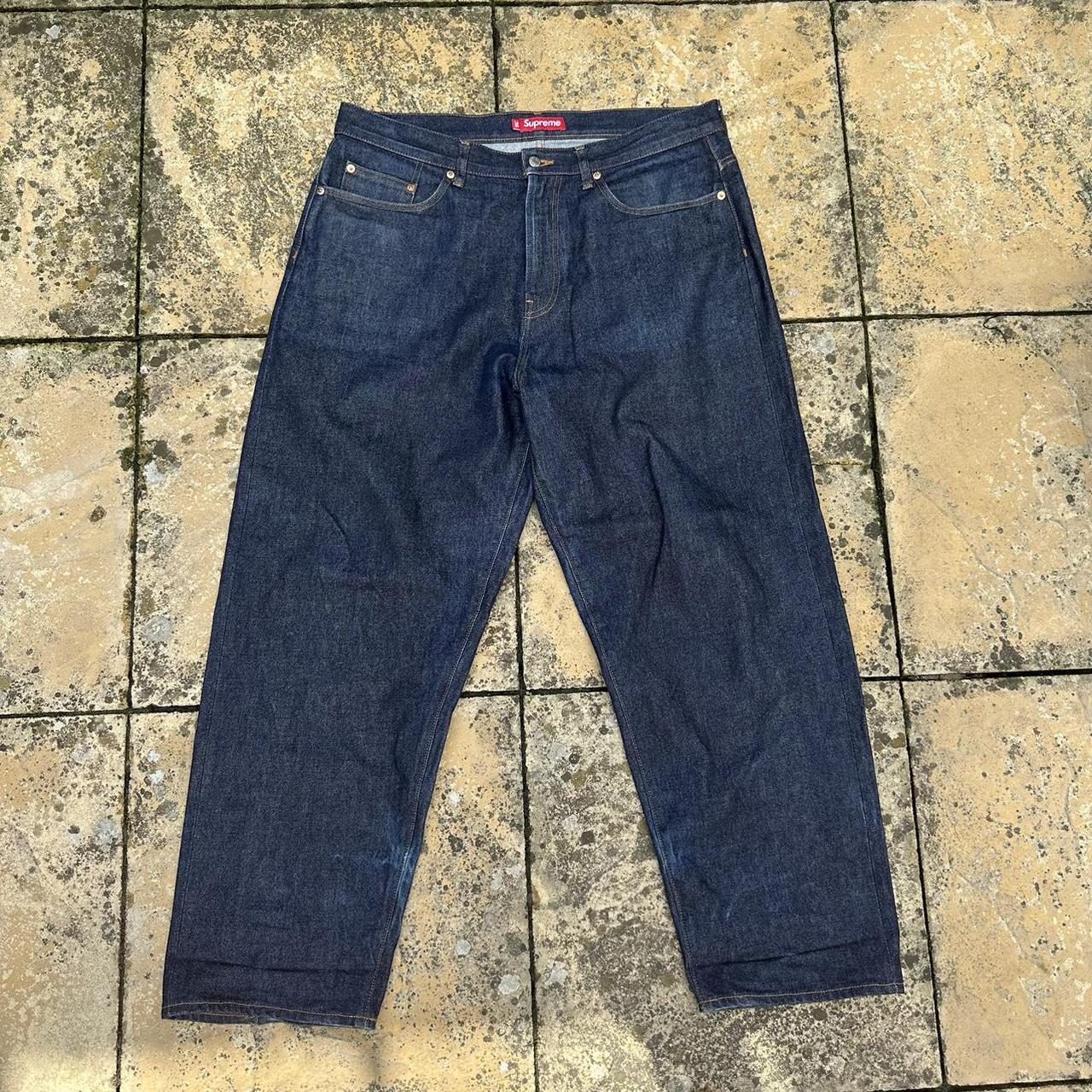 Rigid baggy Selvedge jean supreme Size 36 Supreme... - Depop