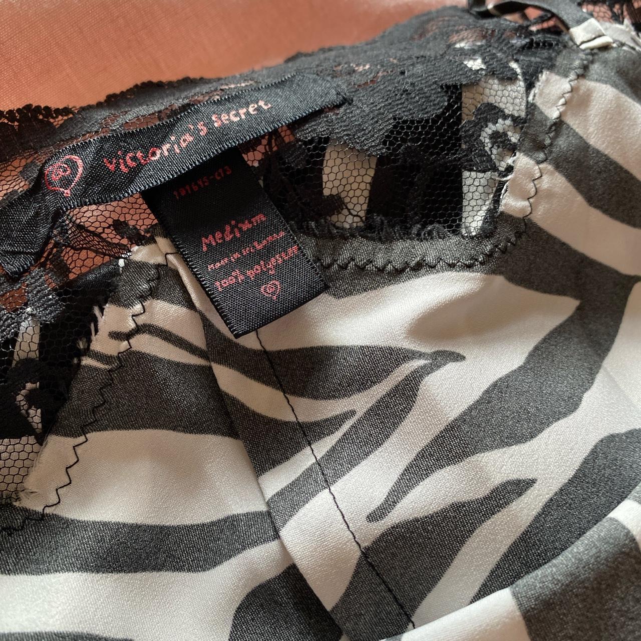 Vintage Victoria’s secret slip Zebra print Small... | Depop