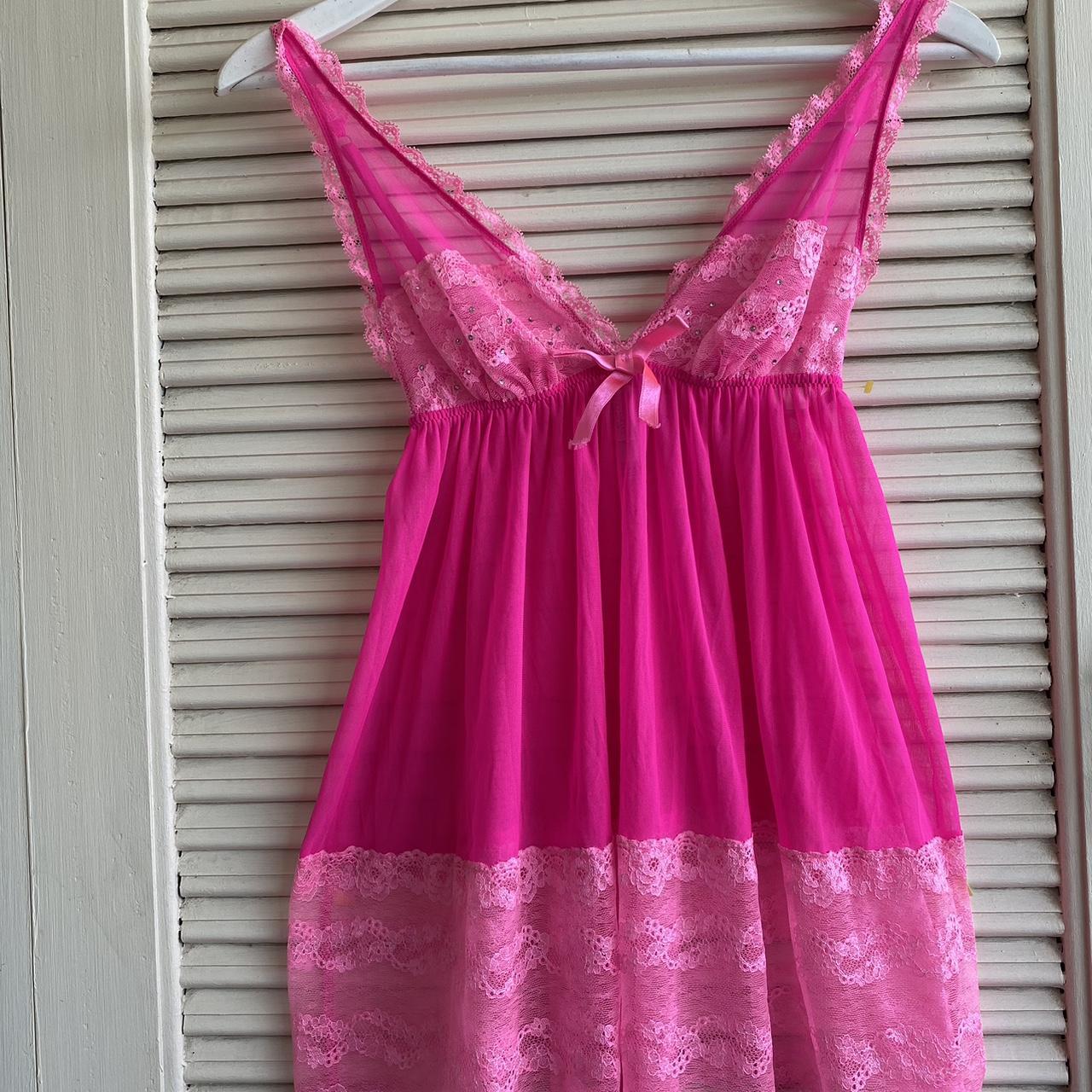 Beautiful Pink Vintage Victoria Secret Dress Pink - Depop
