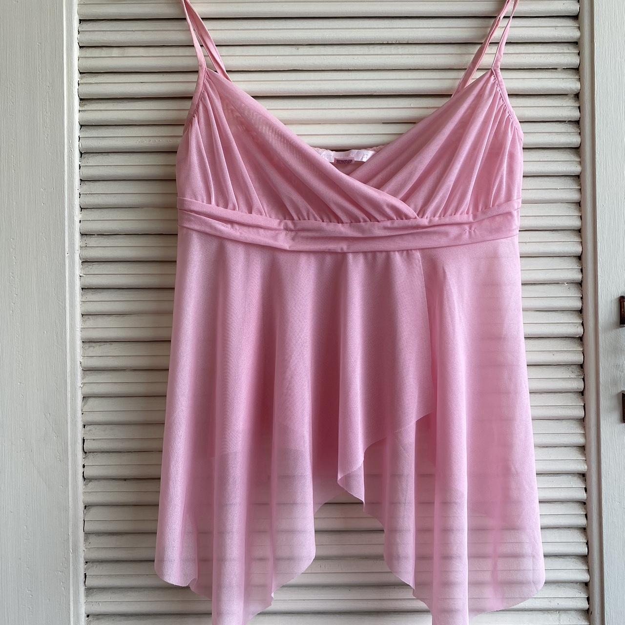 Vintage Victoria secret cami in baby pink Size... - Depop