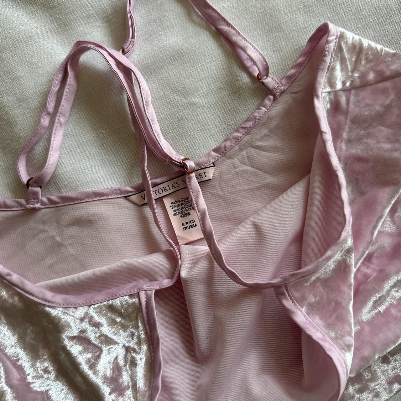 Vintage Victoria secret velvet cami Pink candy floss... - Depop