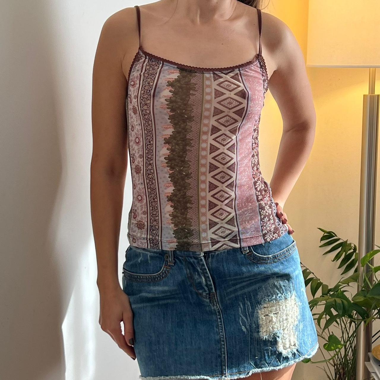 Old Navy Micro mash Cami Cottage style Size S - Depop