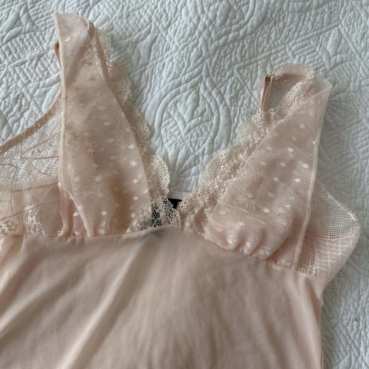 Micro mash material Cream cami Size S Adjustable... | Depop