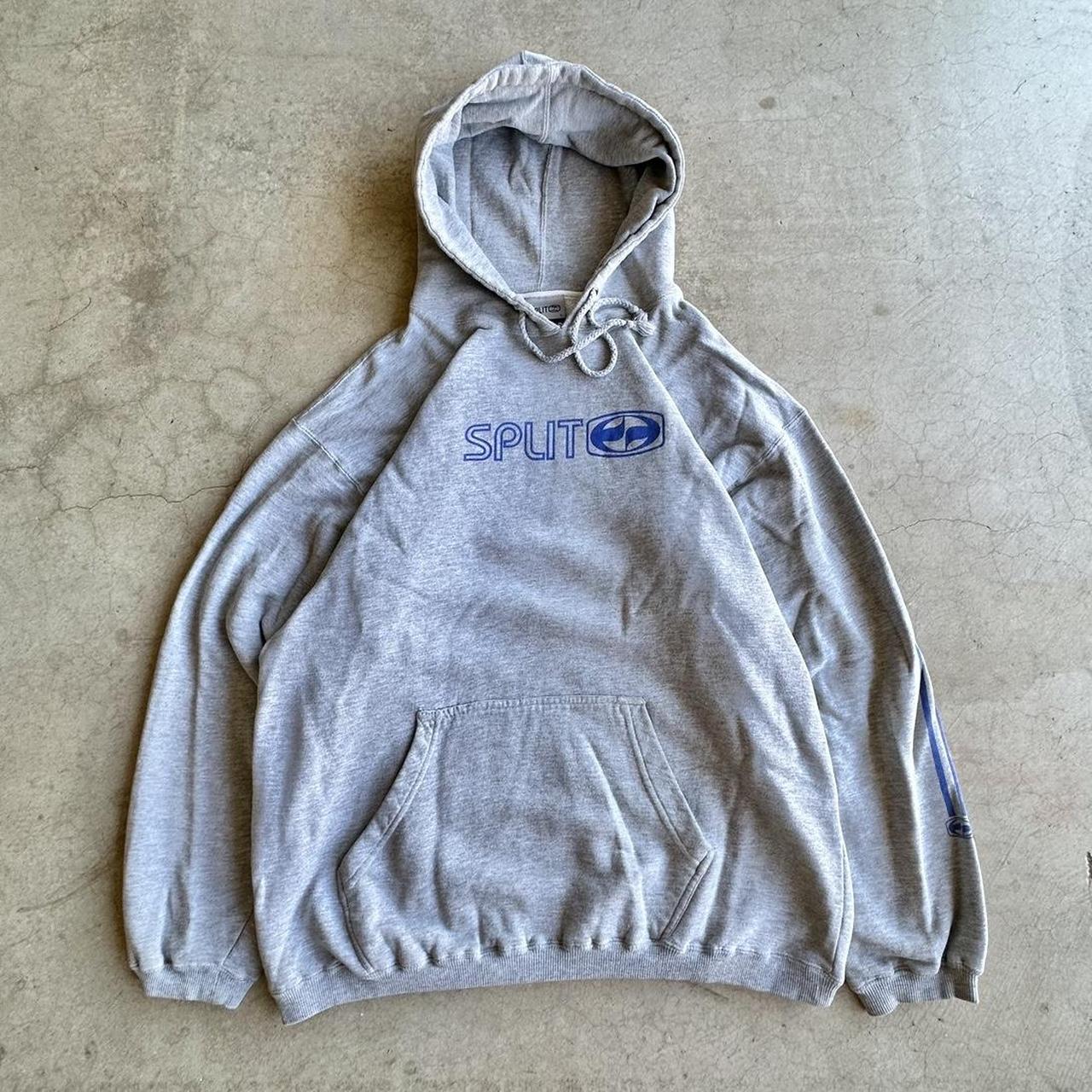 2000s y2k split skateboards hoodie (DM BEFORE... - Depop