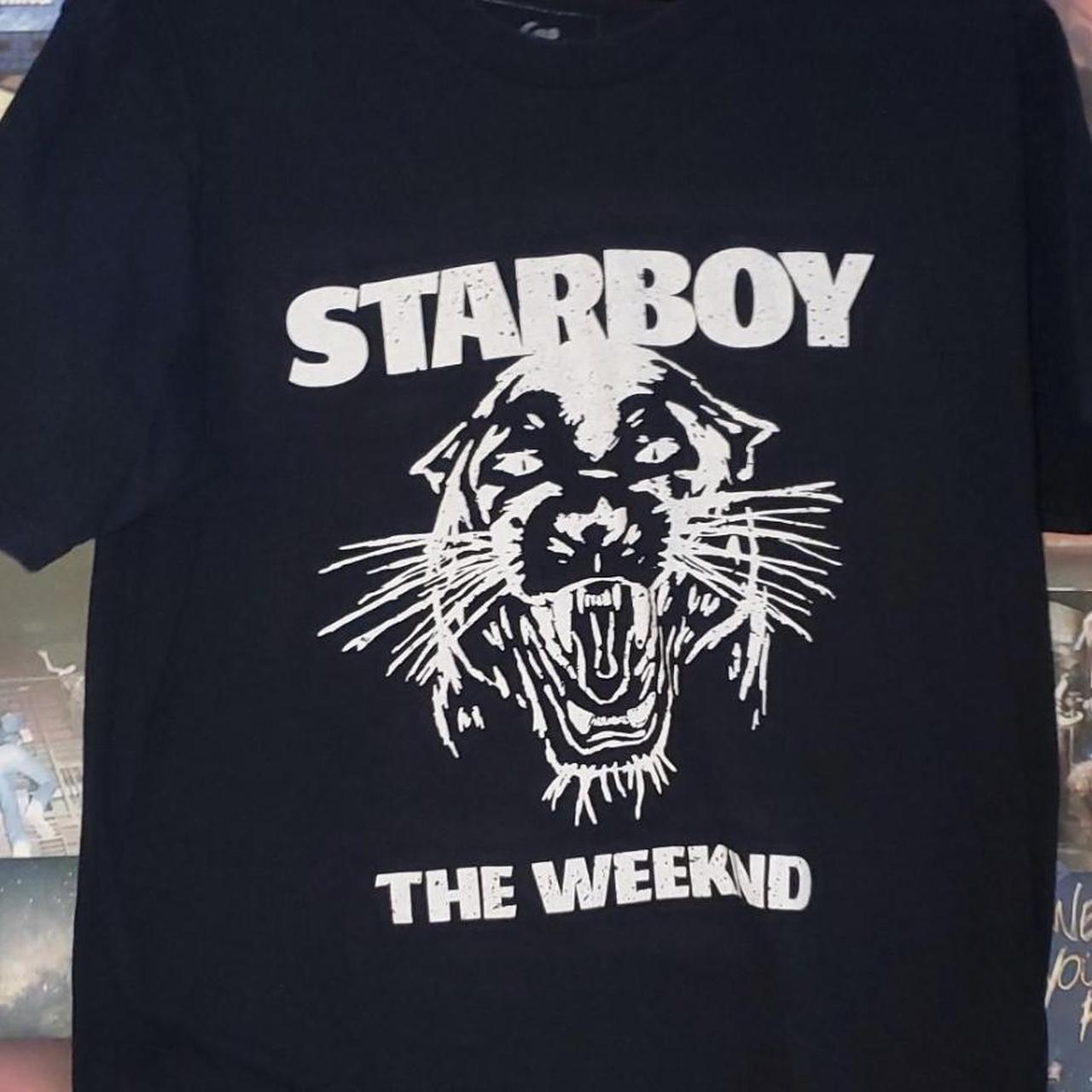 Authentic The Weeknd "Starboy" Merch t shirt Worn... - Depop