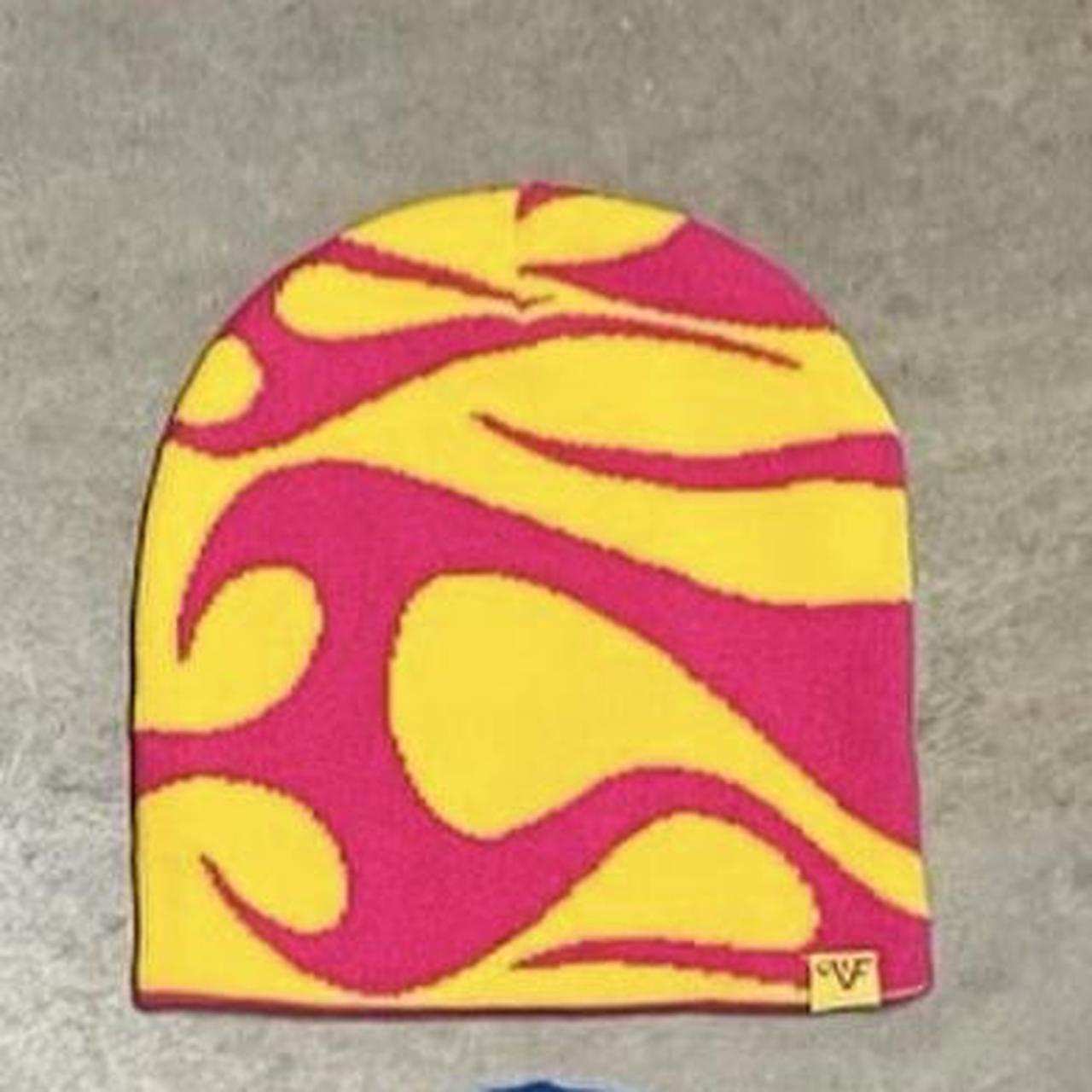 Graphic Flame Beanie (@vampdforever on... - Depop